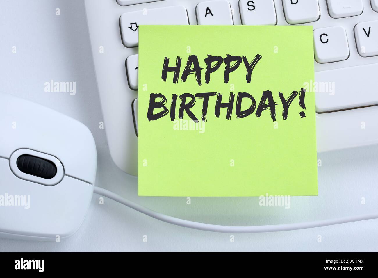 Happy Birthday happy birthday work workplace business concept mouse ...