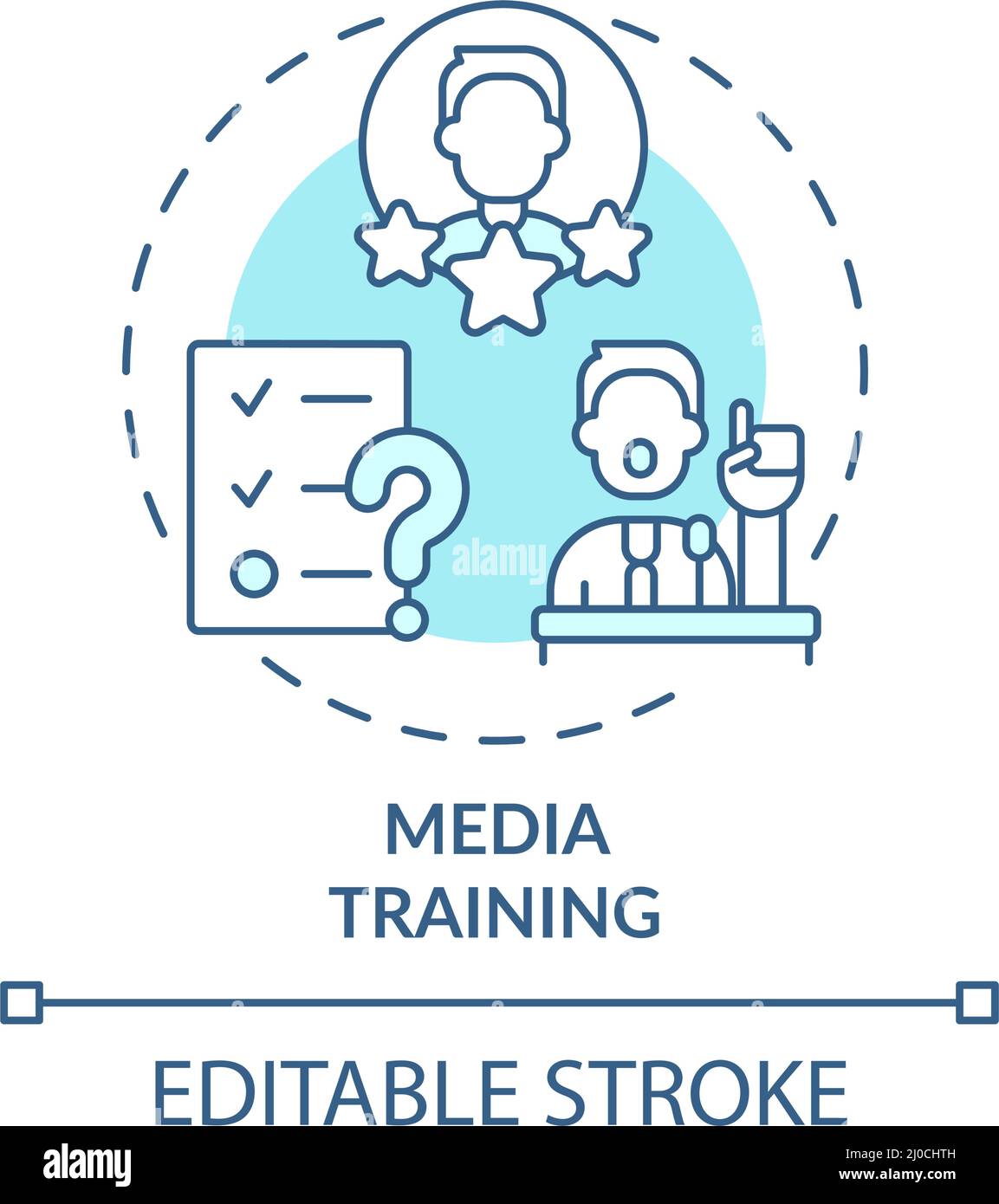Media public communication training Cut Out Stock Images & Pictures - Alamy