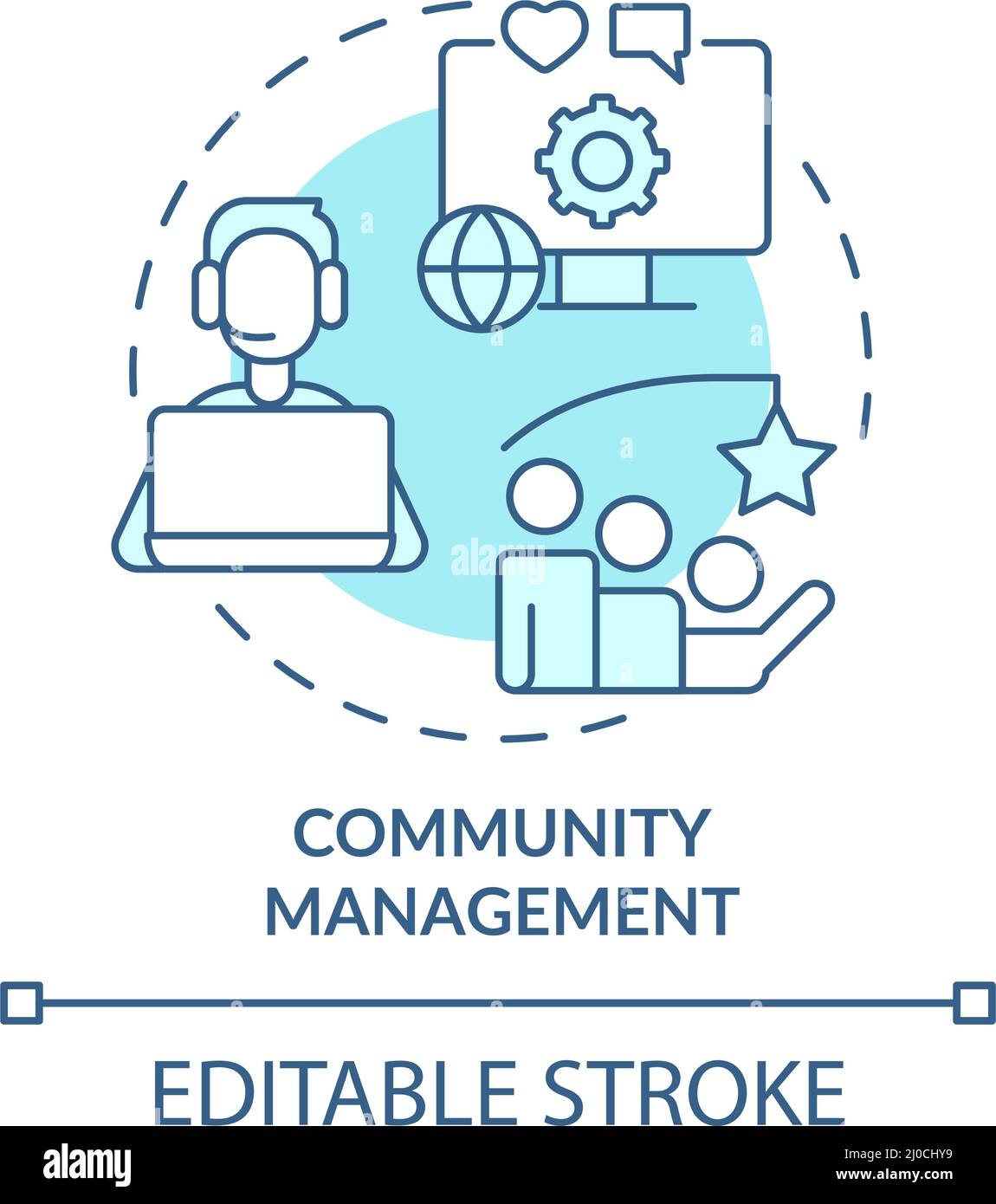 Community building campaign Stock Vector Images - Alamy