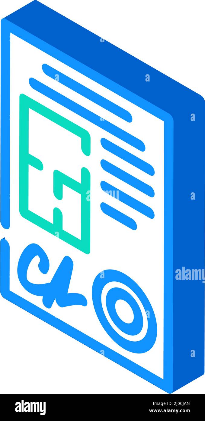 documents architect isometric icon vector illustration Stock Vector ...