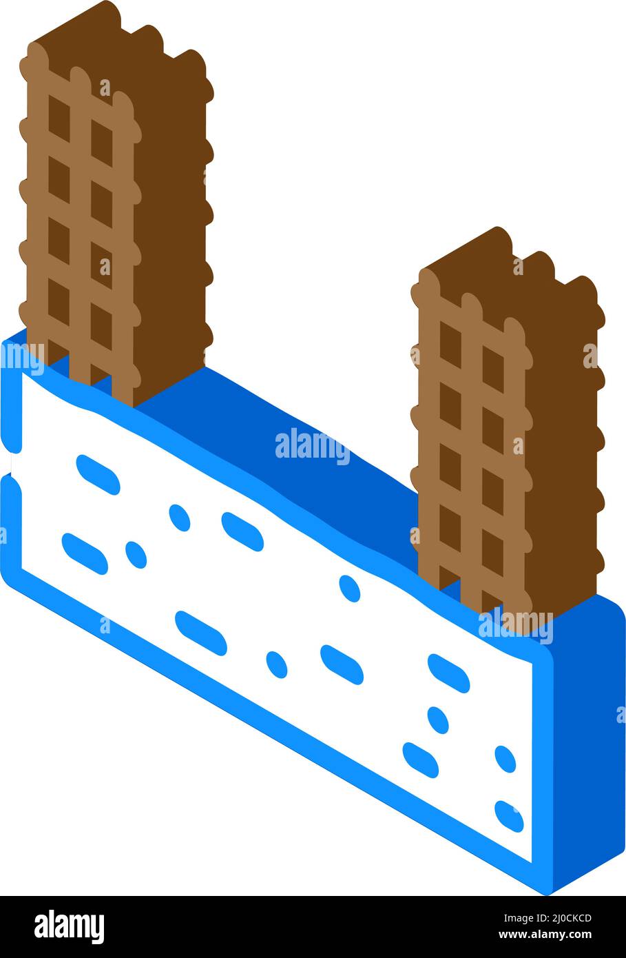 cement for building house isometric icon vector illustration Stock ...