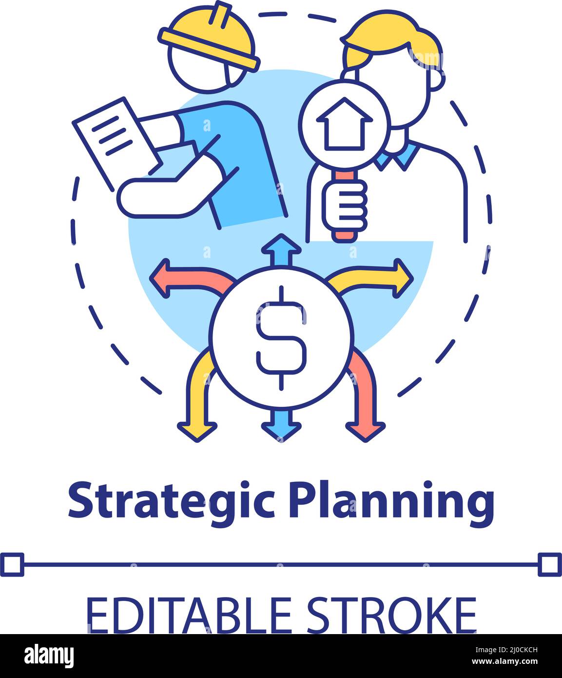 Strategic planning concept icon Stock Vector Image & Art - Alamy