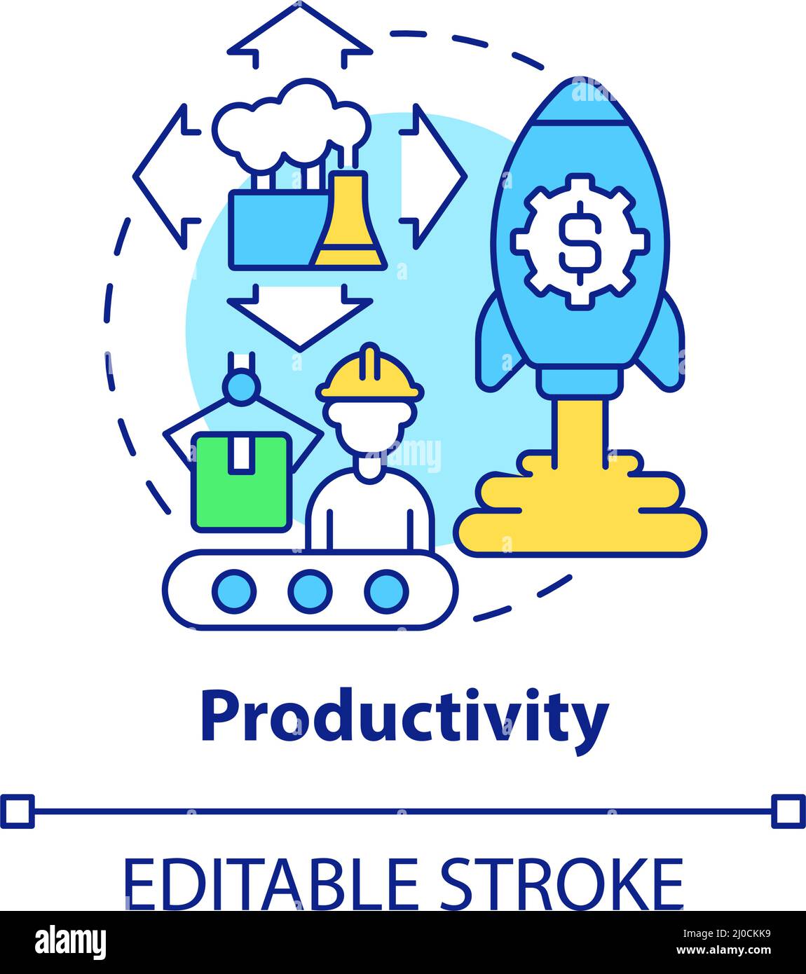 Productivity concept icon Stock Vector Image & Art - Alamy