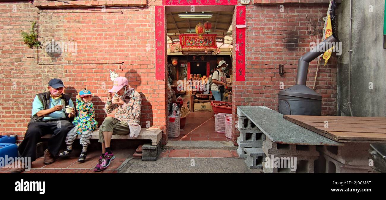 Lukang Old Street, Changhua - Mar 17, 2022 : Changhua Lukang has always ...
