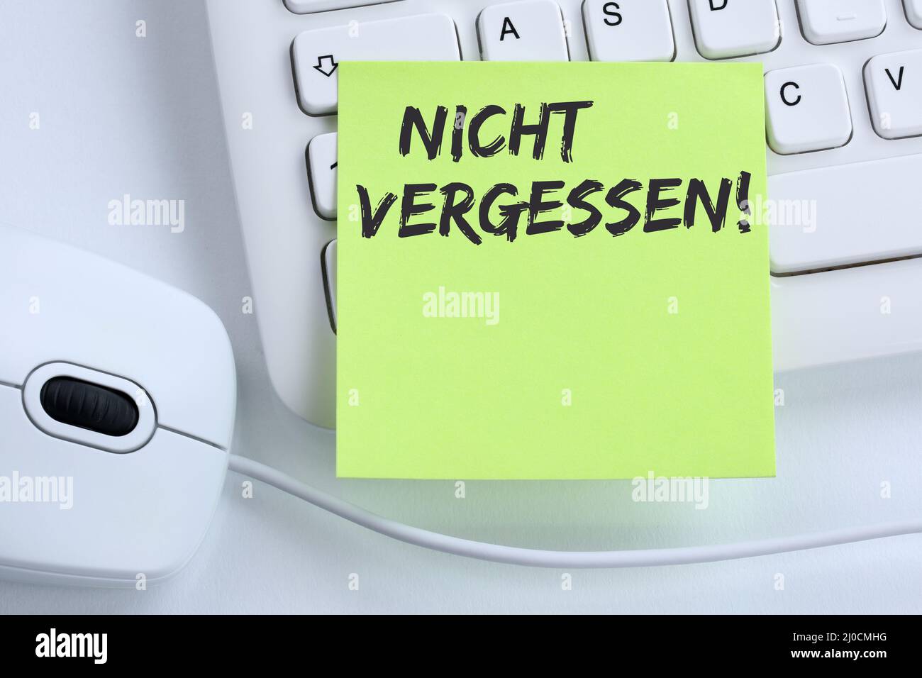 Do not forget appointment reminder note memo business concept mouse ...