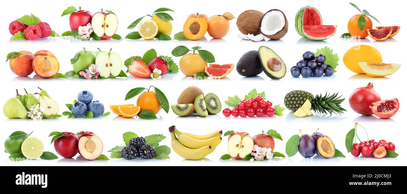 Fruits fruit collage apple orange banana oranges apples organic Stock ...