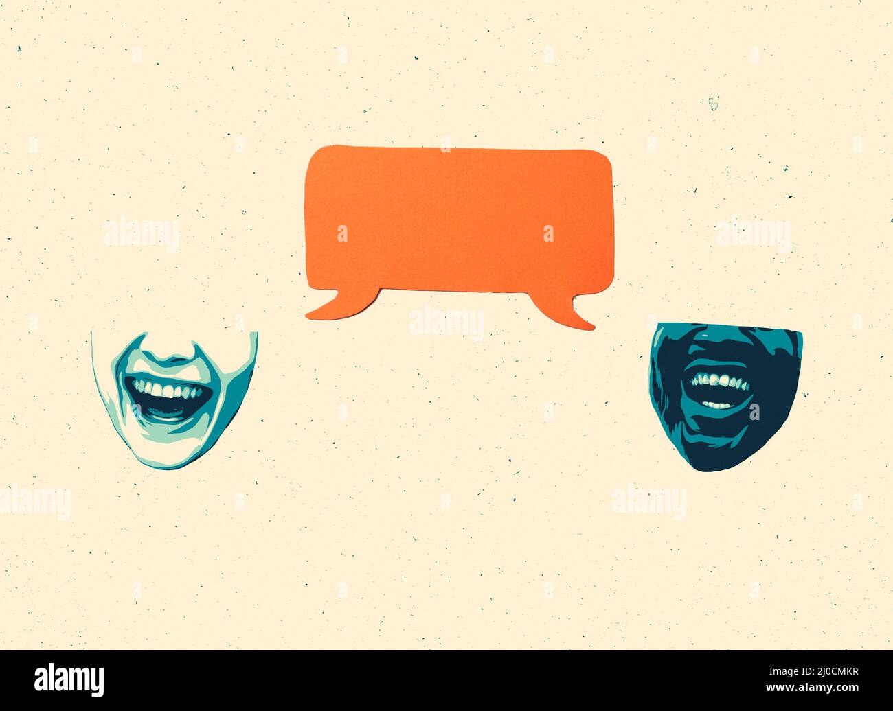 People chatting together and laughing Stock Photo - Alamy