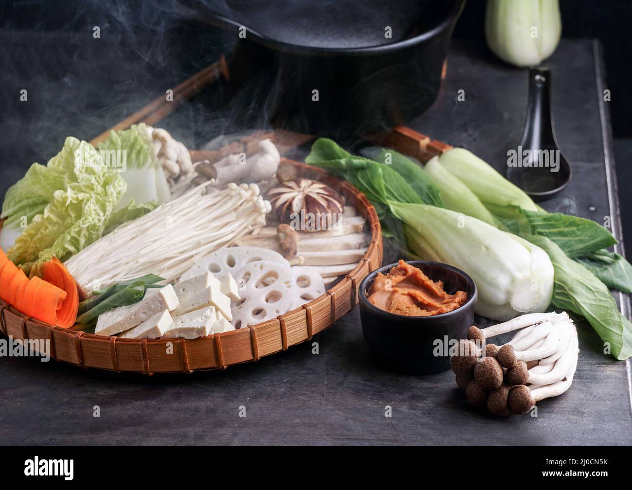 Vegan hot pot hi-res stock photography and images - Alamy
