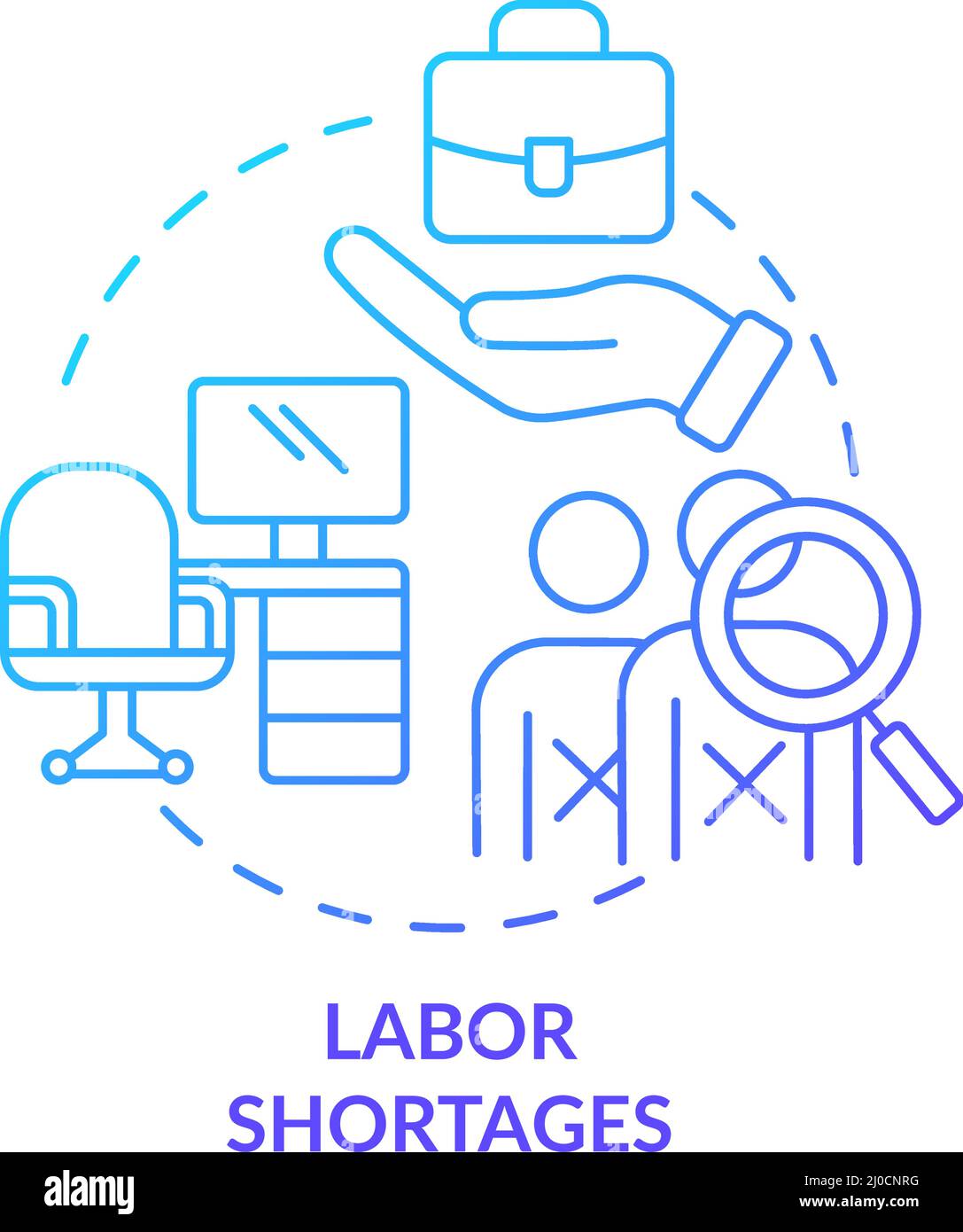 Employee shortage Stock Vector Images - Alamy