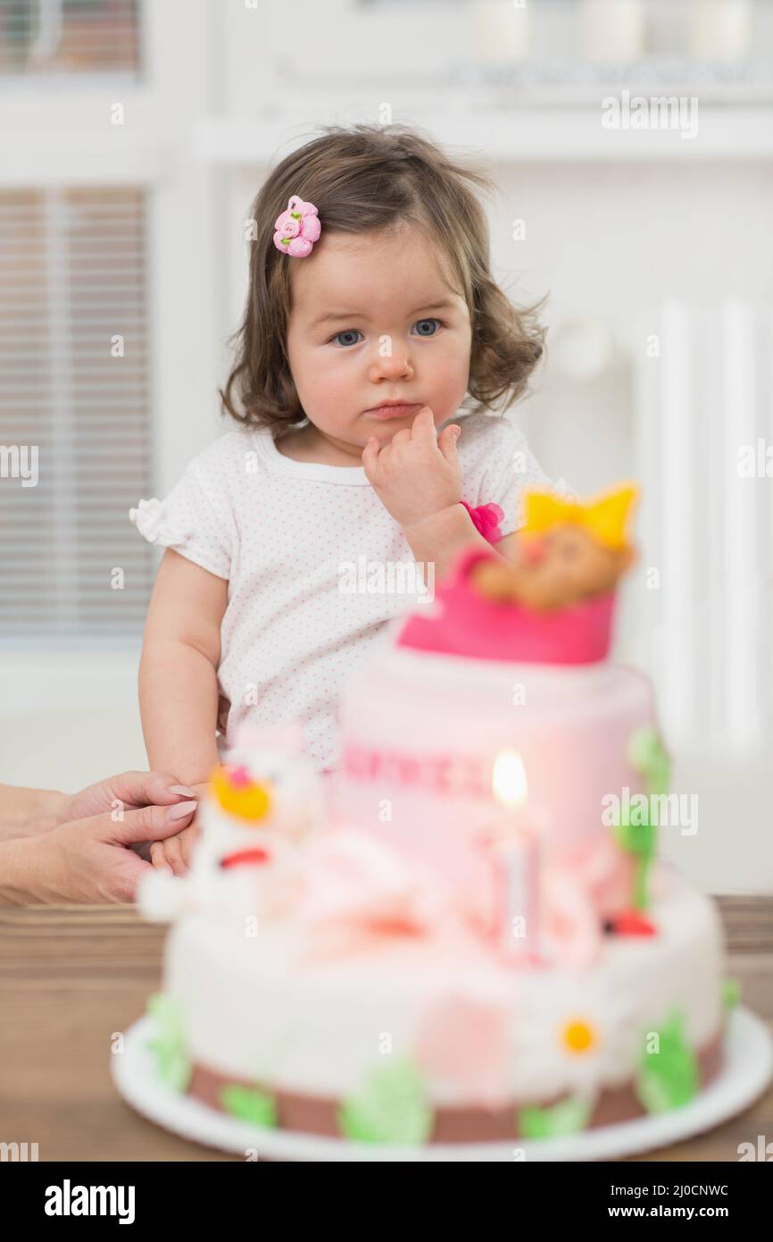 First birthday cute baby girl hi-res stock photography and images - Alamy