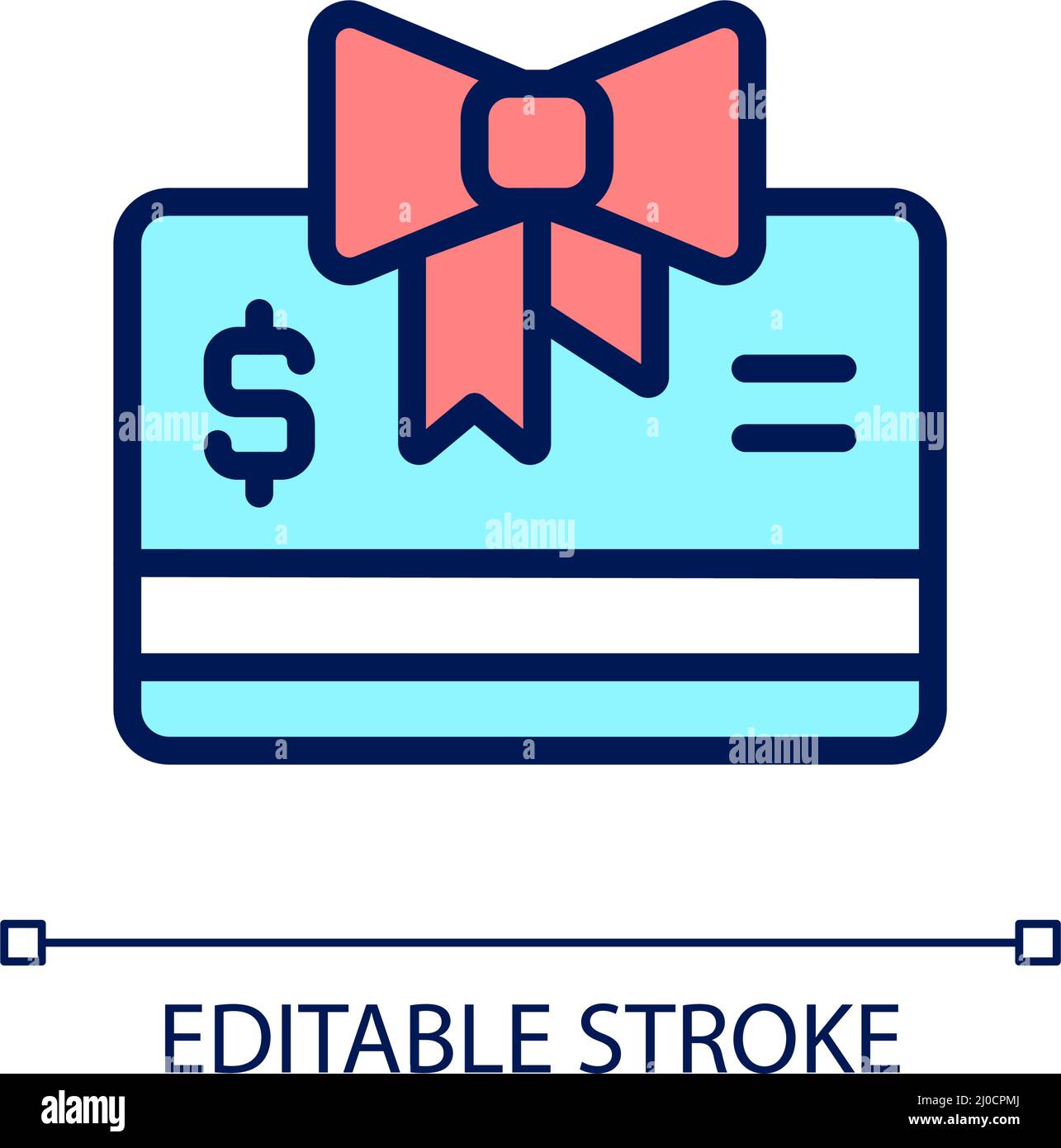 Gift cards pixel perfect RGB color icon Stock Vector Image & Art - Alamy