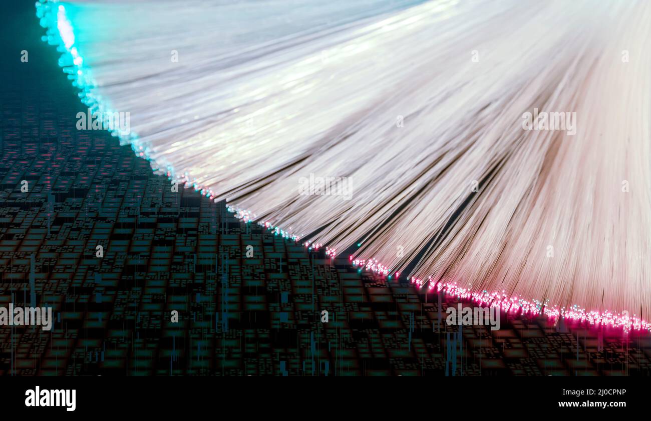 Optical fiber glass hi-res stock photography and images - Alamy