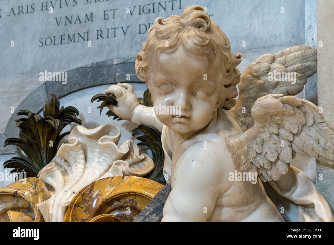 Angel Statue Beneath the Pope Benedict XIII Tomb, St. Peter's Basilica ...