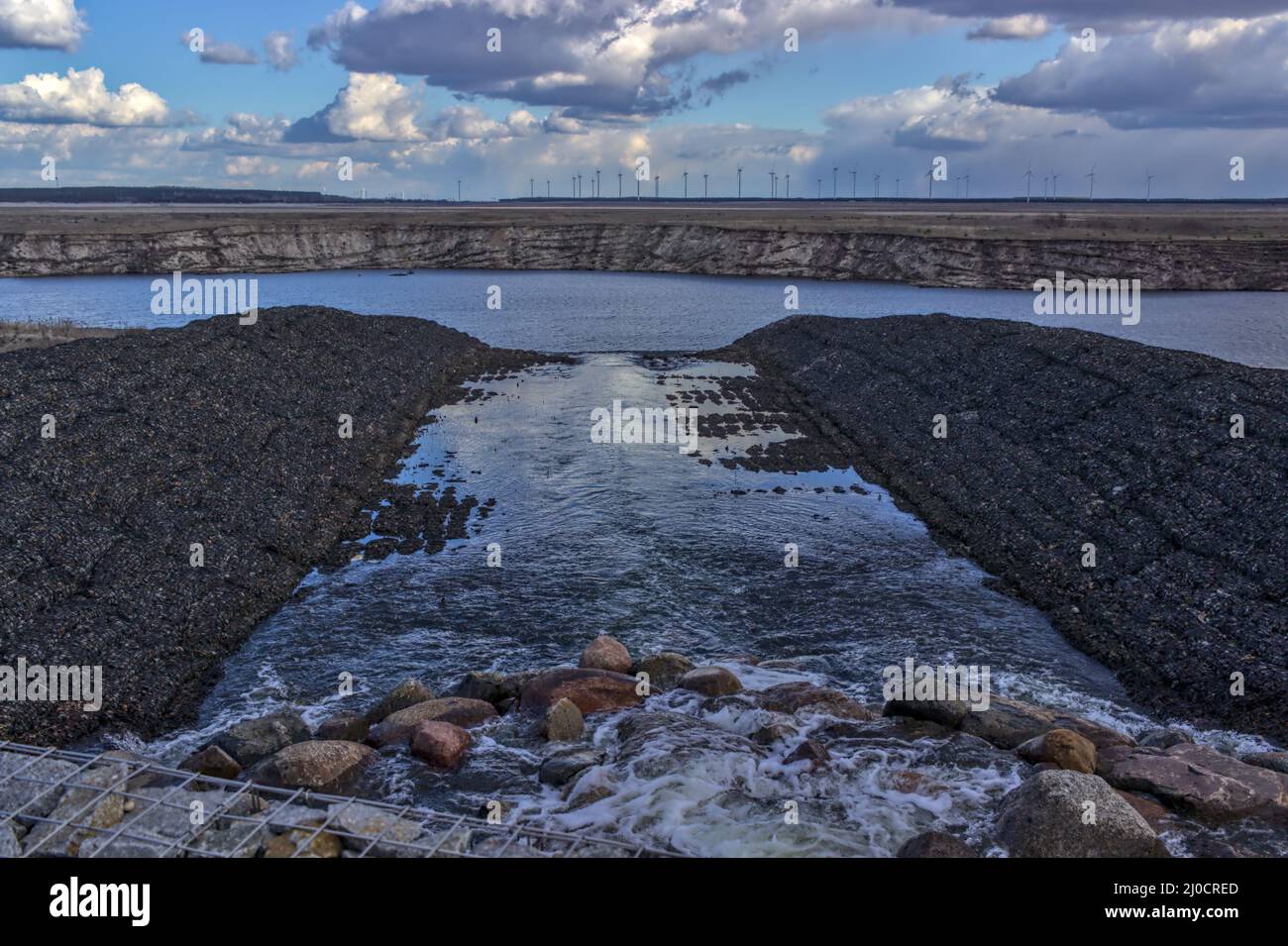 The future flooded open pit mine near Cottbus Stock Photo - Alamy
