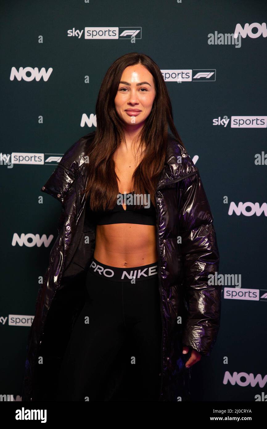 EDITORIAL USE ONLY Tabitha Clifft arrives at the NOW Bahrain Grand Prix ...