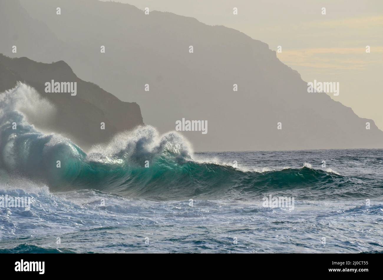Crashing Ocean Waves Dancing Playfully Stock Photo - Alamy