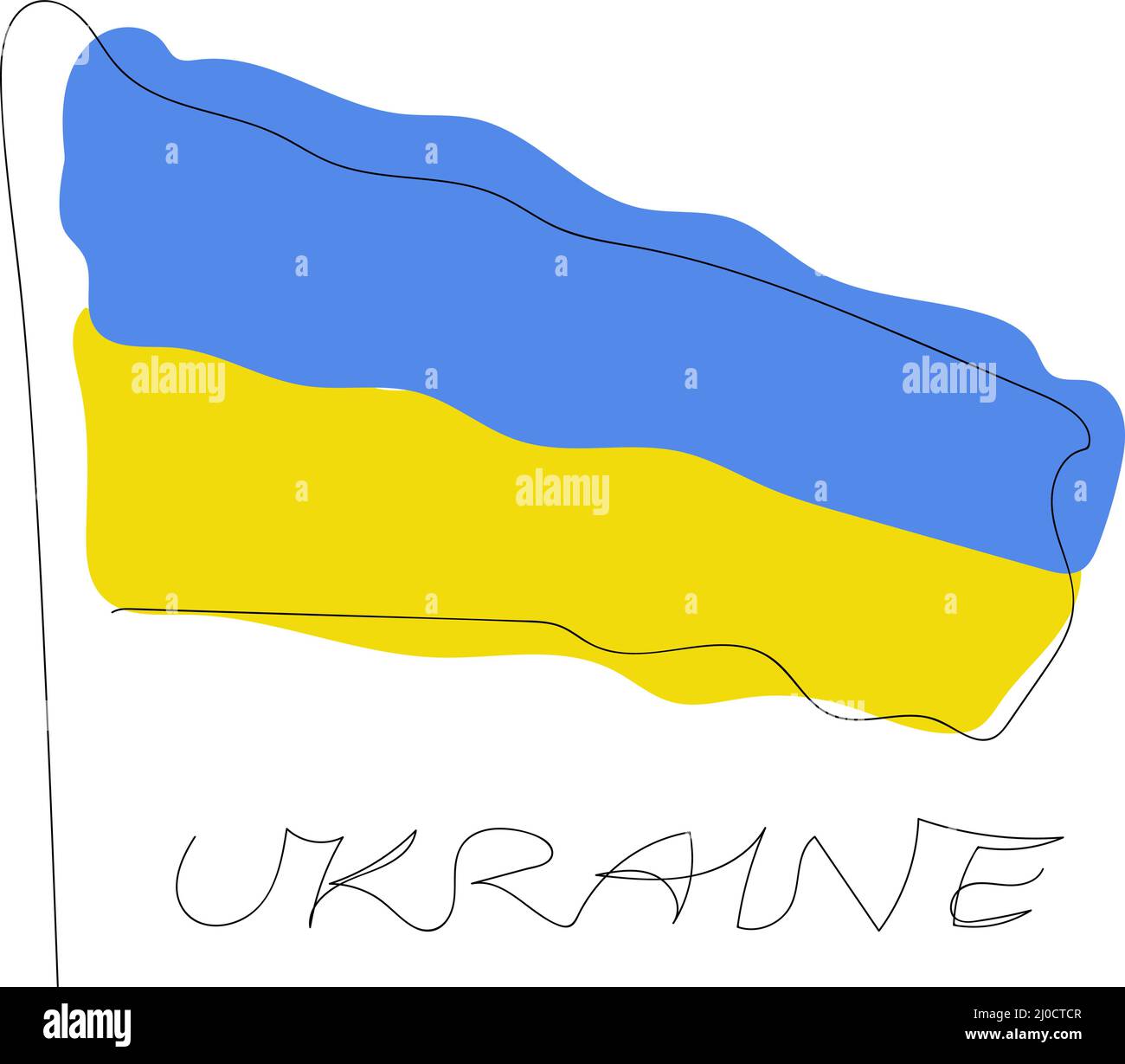 Ukraine flag vector illustration Stock Vector Image & Art - Alamy