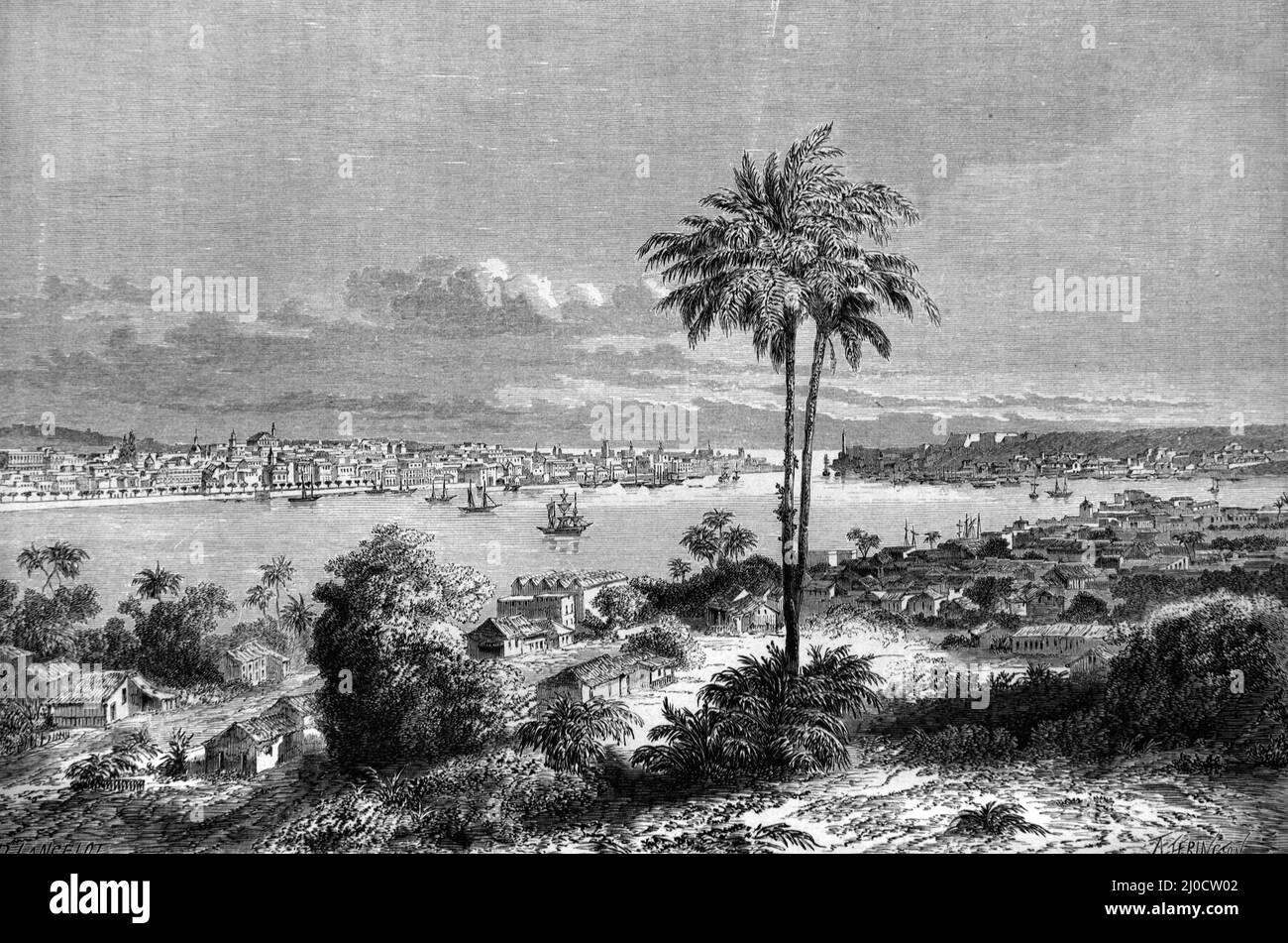 Havana skyline illustration Black and White Stock Photos & Images - Alamy