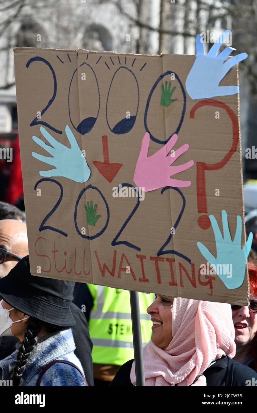 London, UK. The BSL rally took place in Trafalgar Square, as Labour MP ...