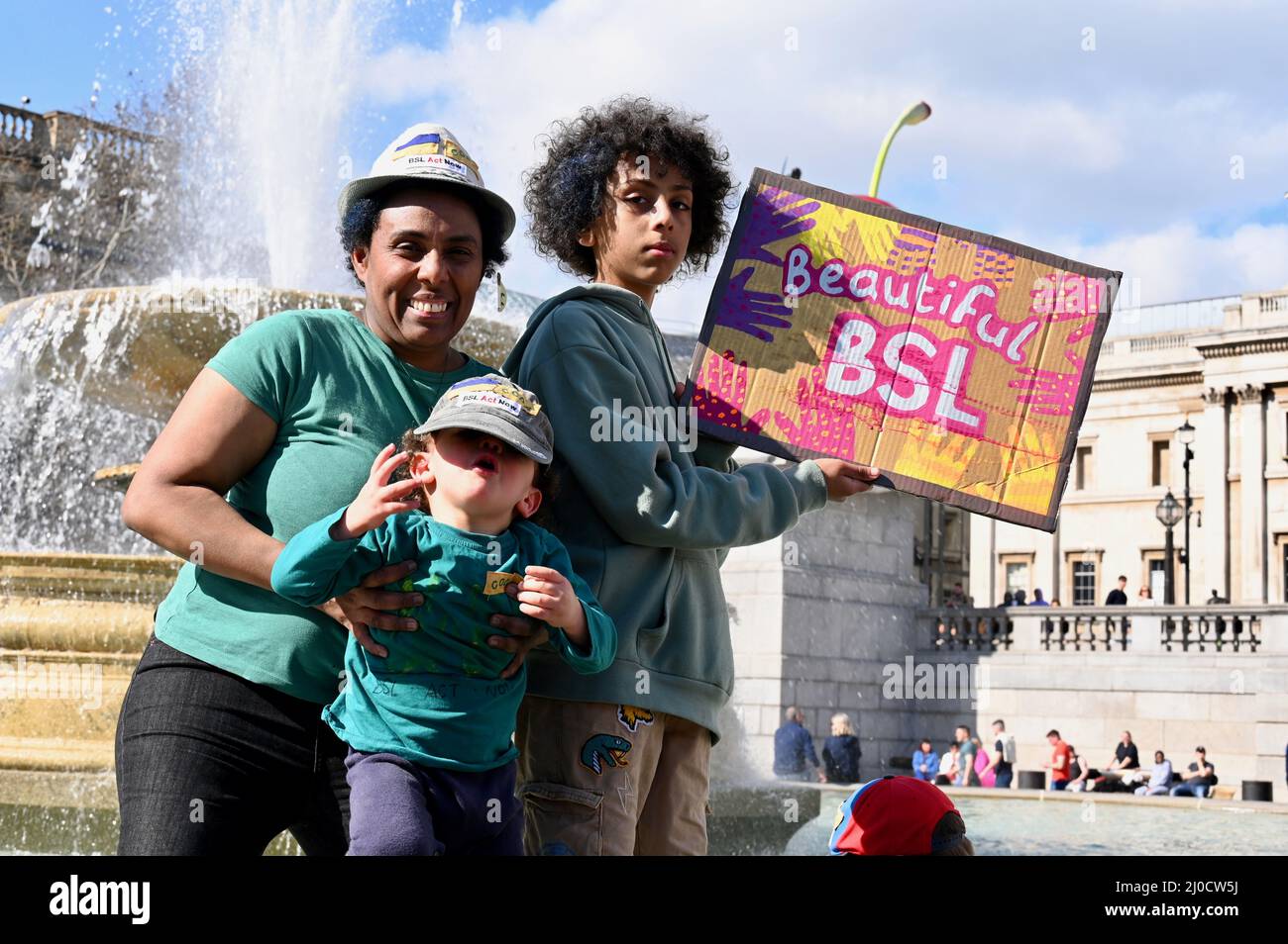 London, UK. The BSL rally took place in Trafalgar Square, as Labour MP ...