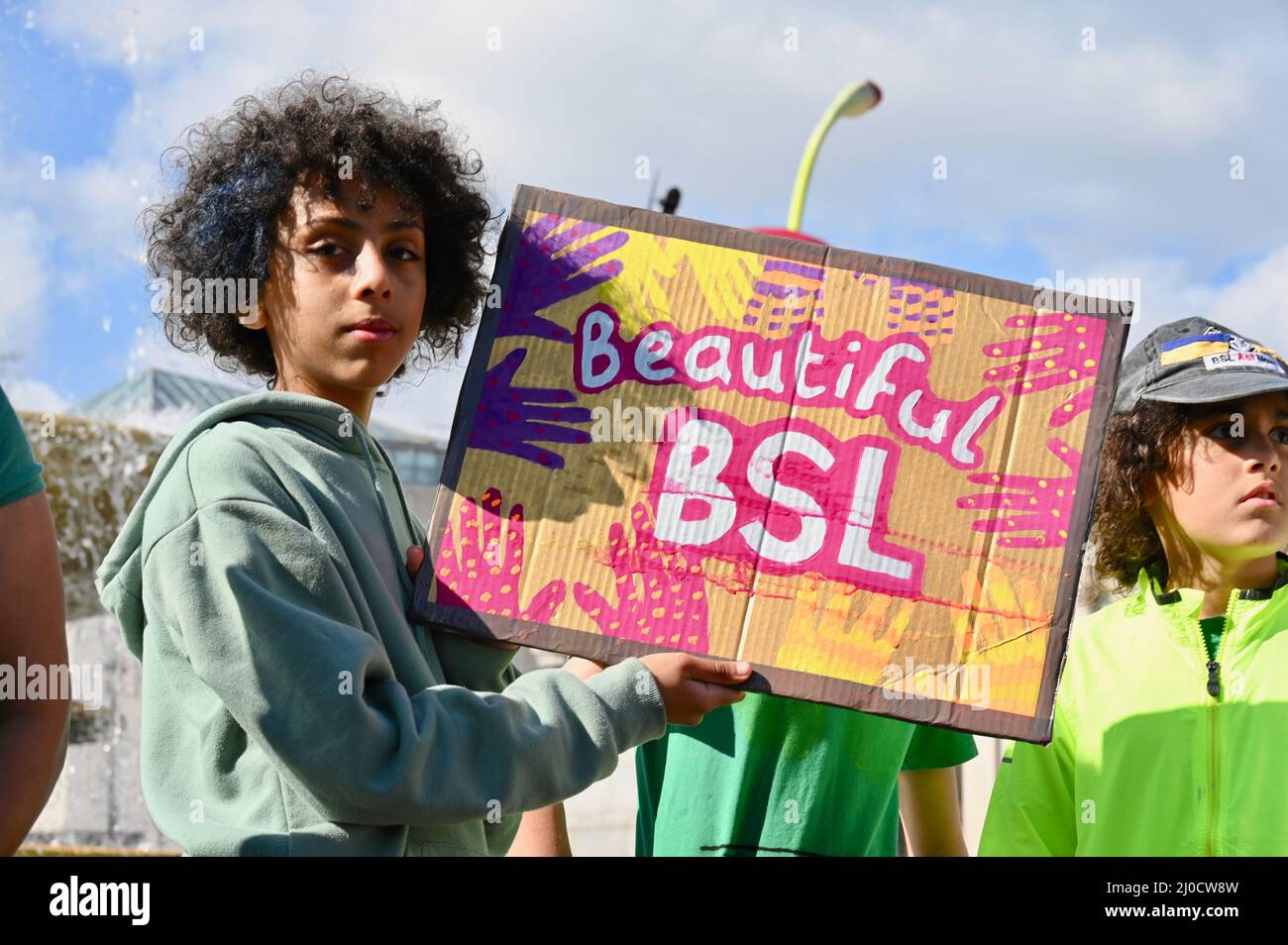 London, UK. The BSL rally took place in Trafalgar Square, as Labour MP ...