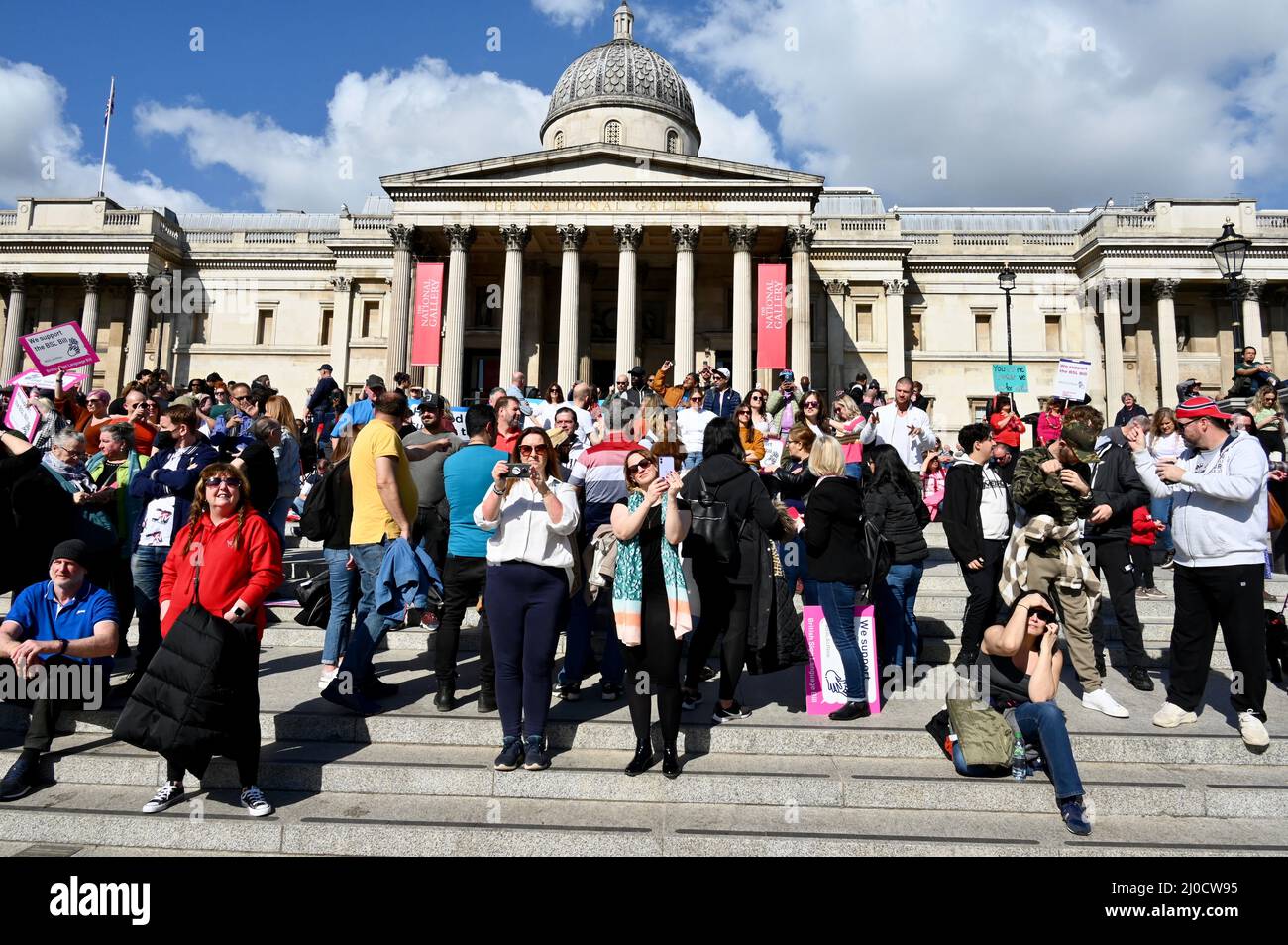 London, UK. The BSL rally took place in Trafalgar Square, as Labour MP ...