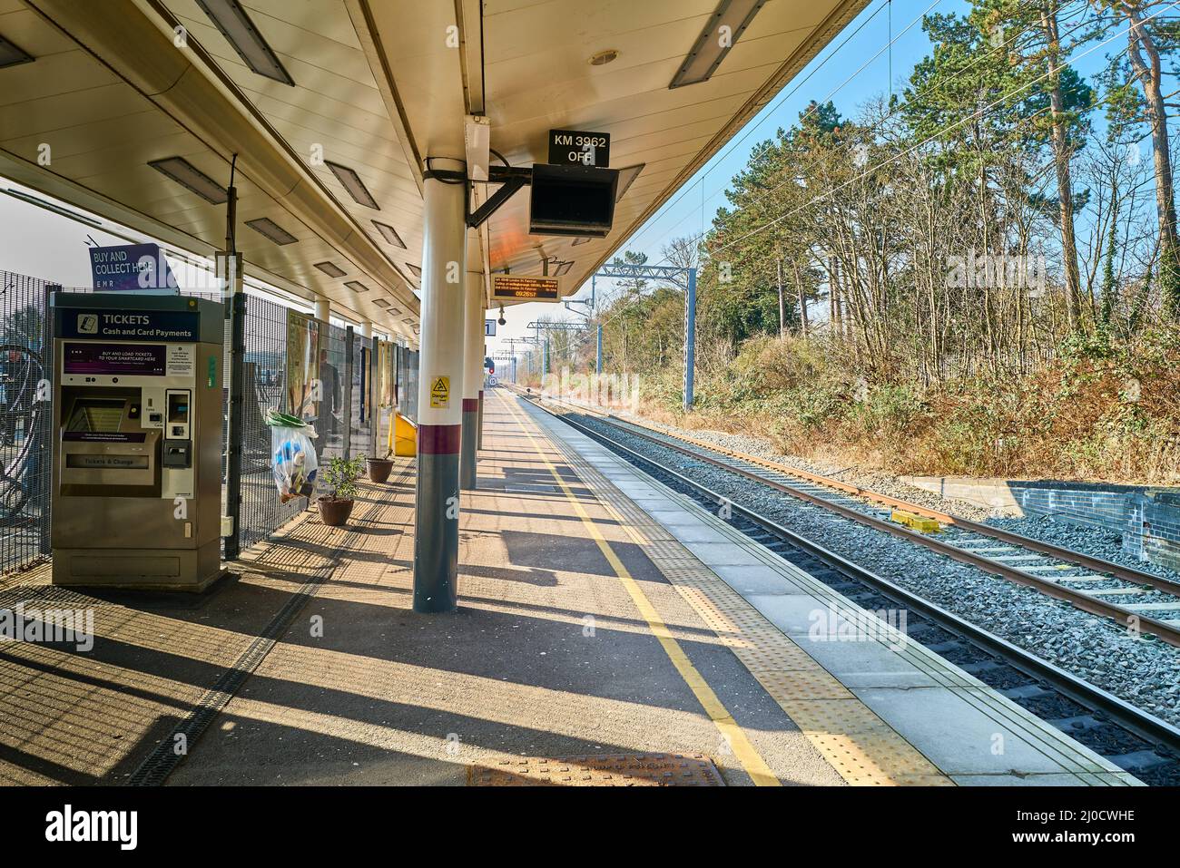 EMR rail station at Corby, England Stock Photo - Alamy