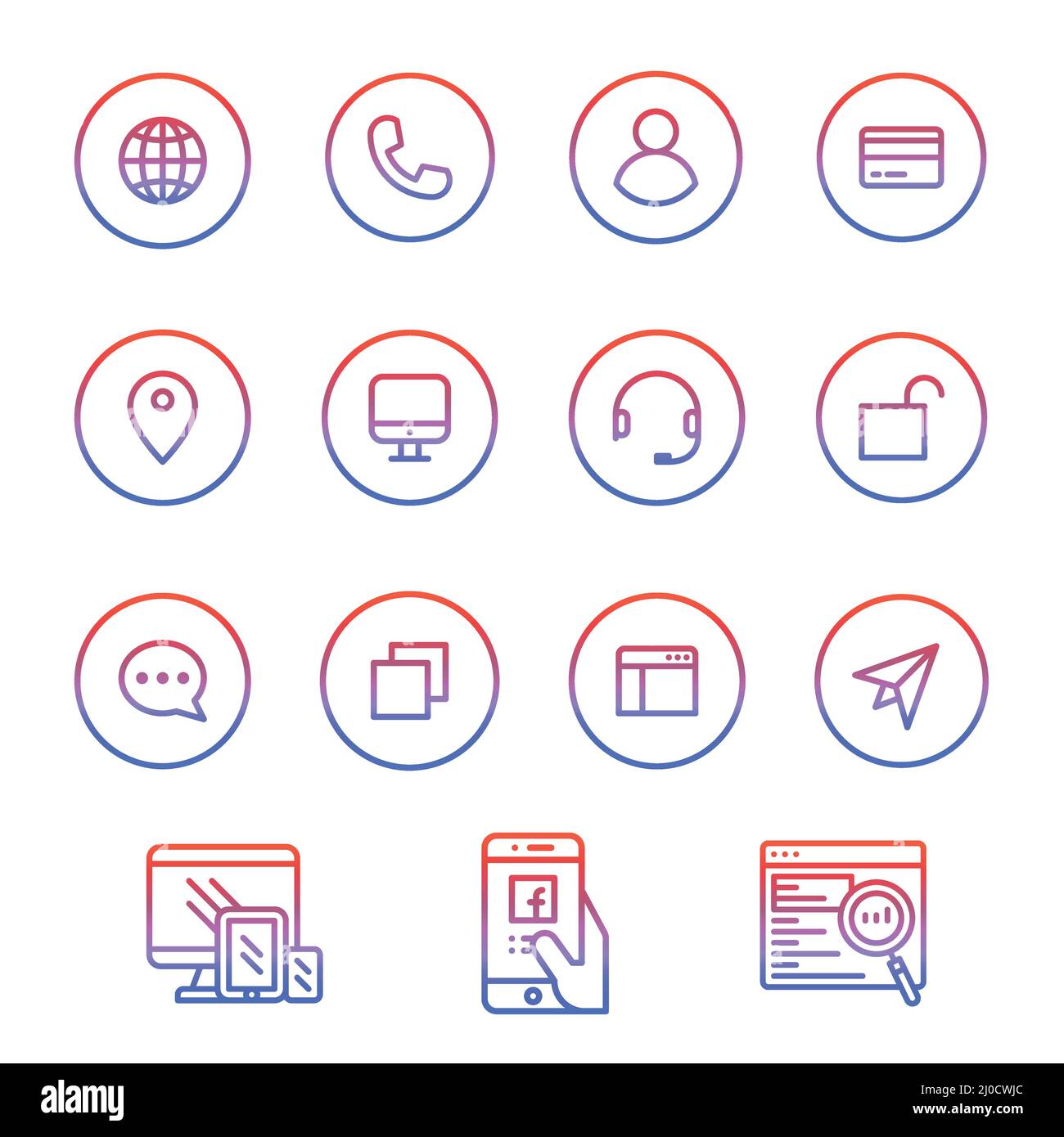 Contact Icons Vector Free Download
