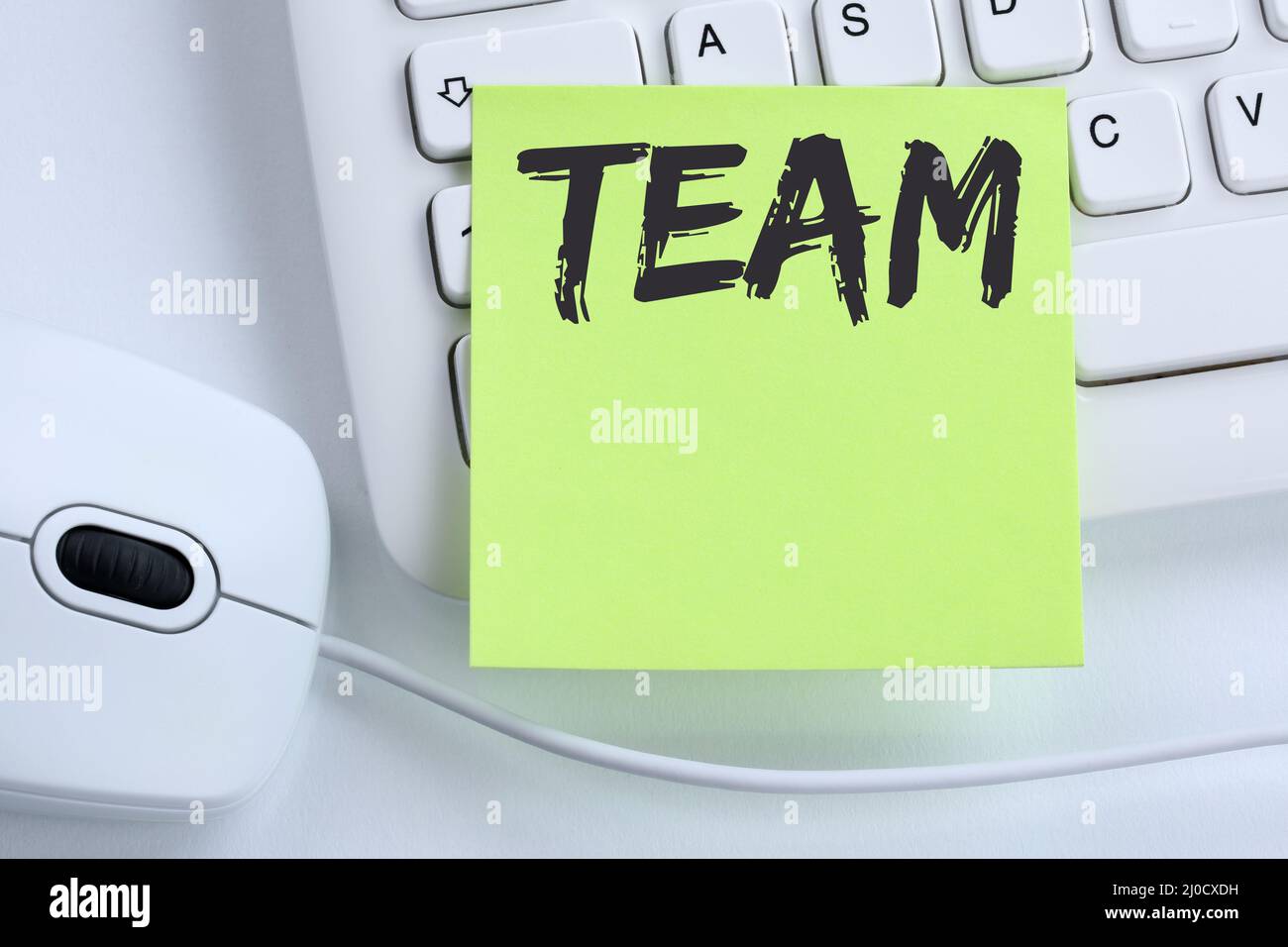 Team teamwork work together business concept mouse Stock Photo - Alamy