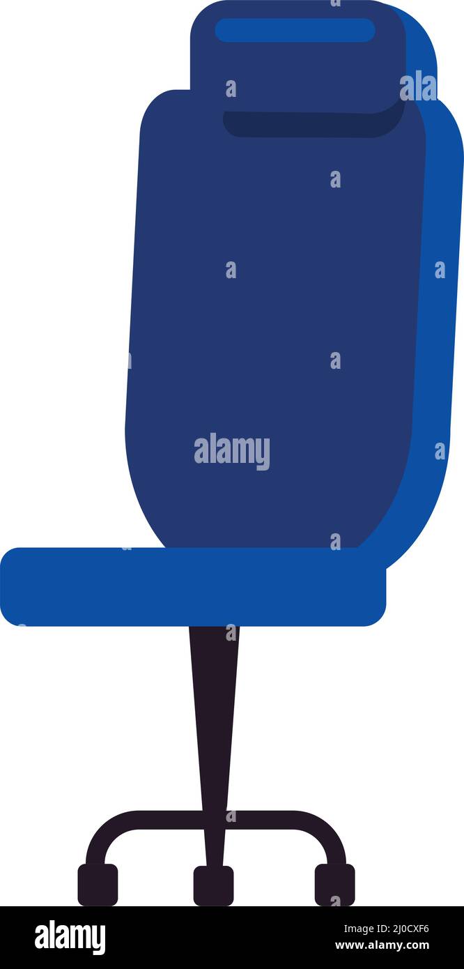 Blue office chair semi flat color vector object Stock Vector Image ...