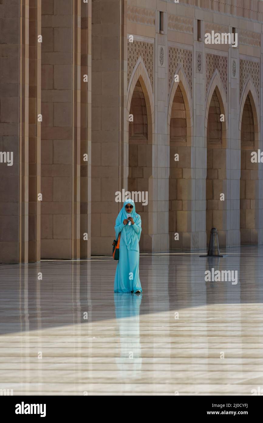 Sultan Qaboos Grand Mosque. Sultanate of Oman Stock Photo - Alamy