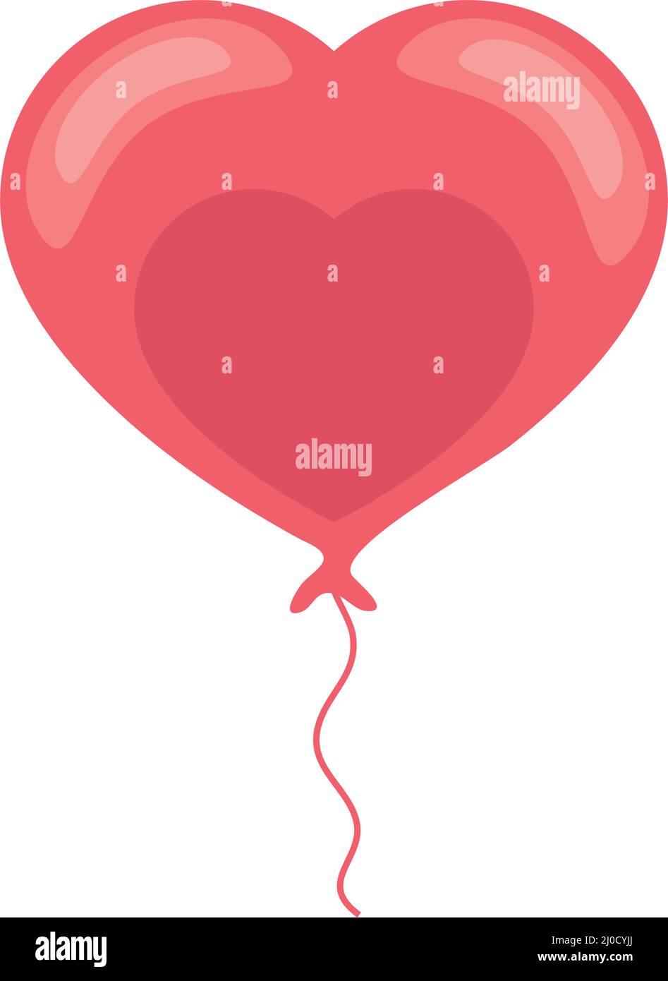 balloon shape heart Stock Vector Image & Art - Alamy