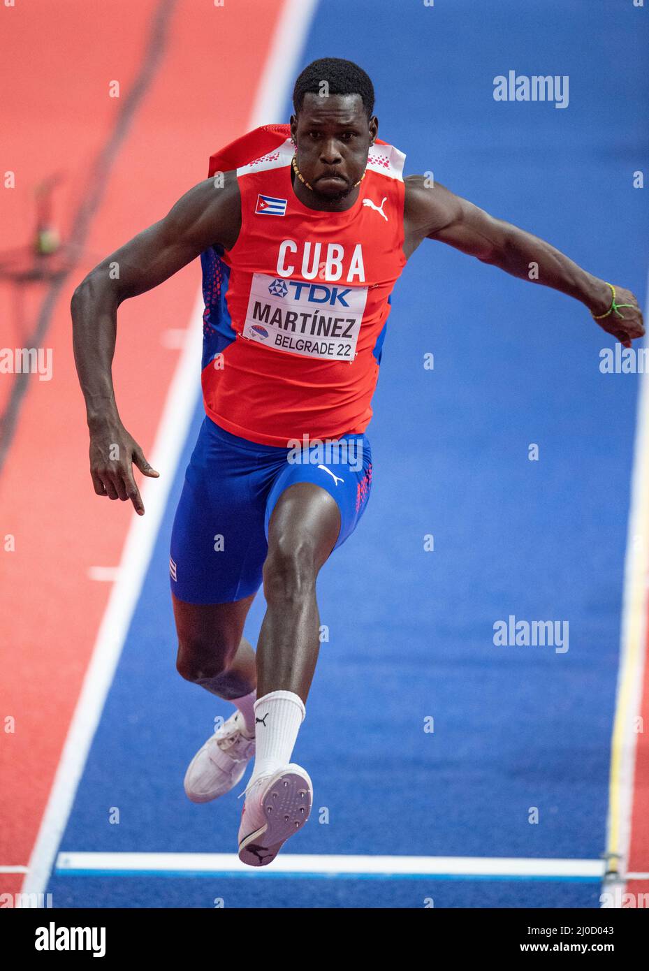 Belgrade, Serbia. 18 March 2022. Lázaro Martinez of Cuba competing in ...
