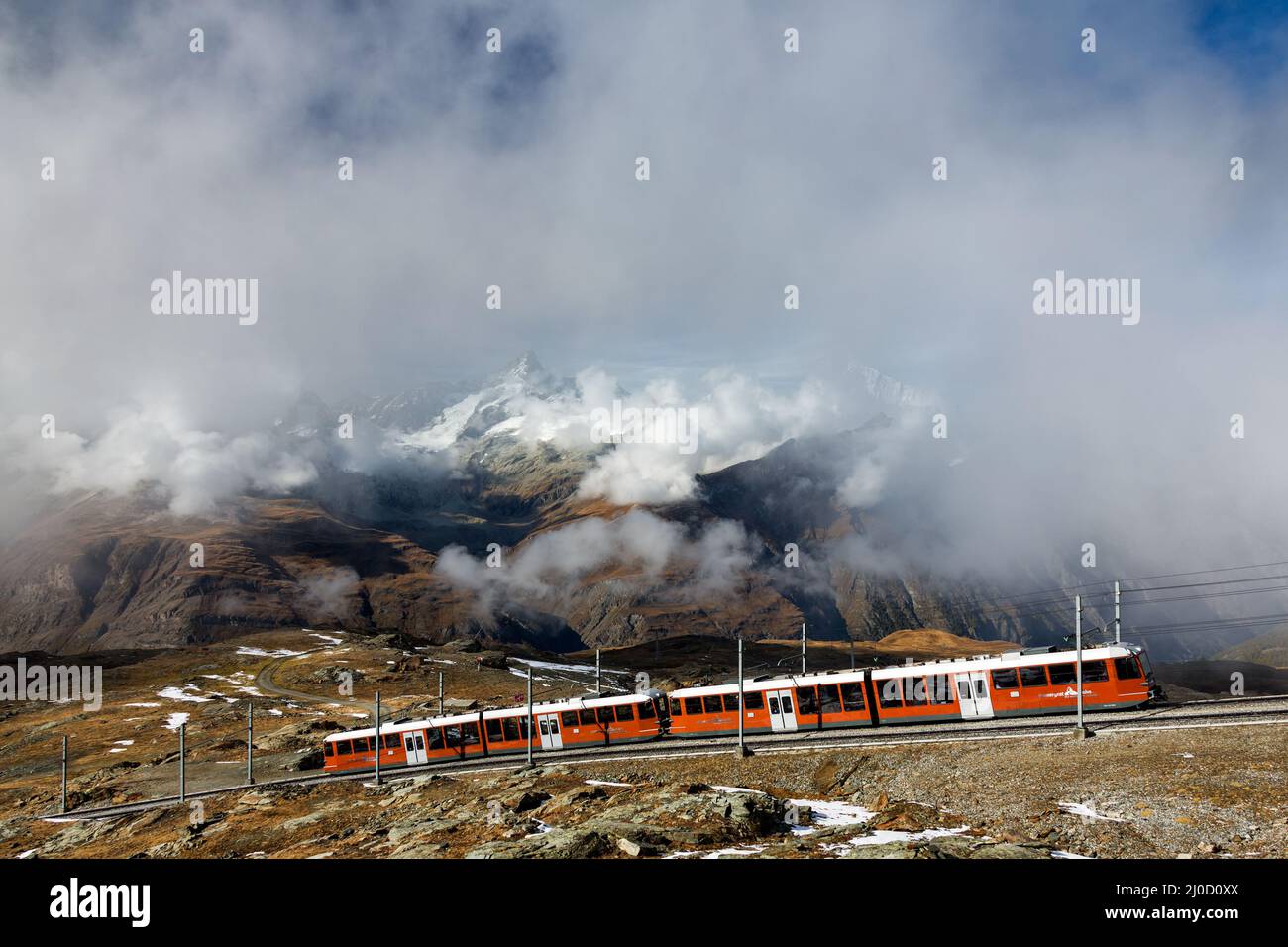 Gornergrat rack railway hi-res stock photography and images - Alamy