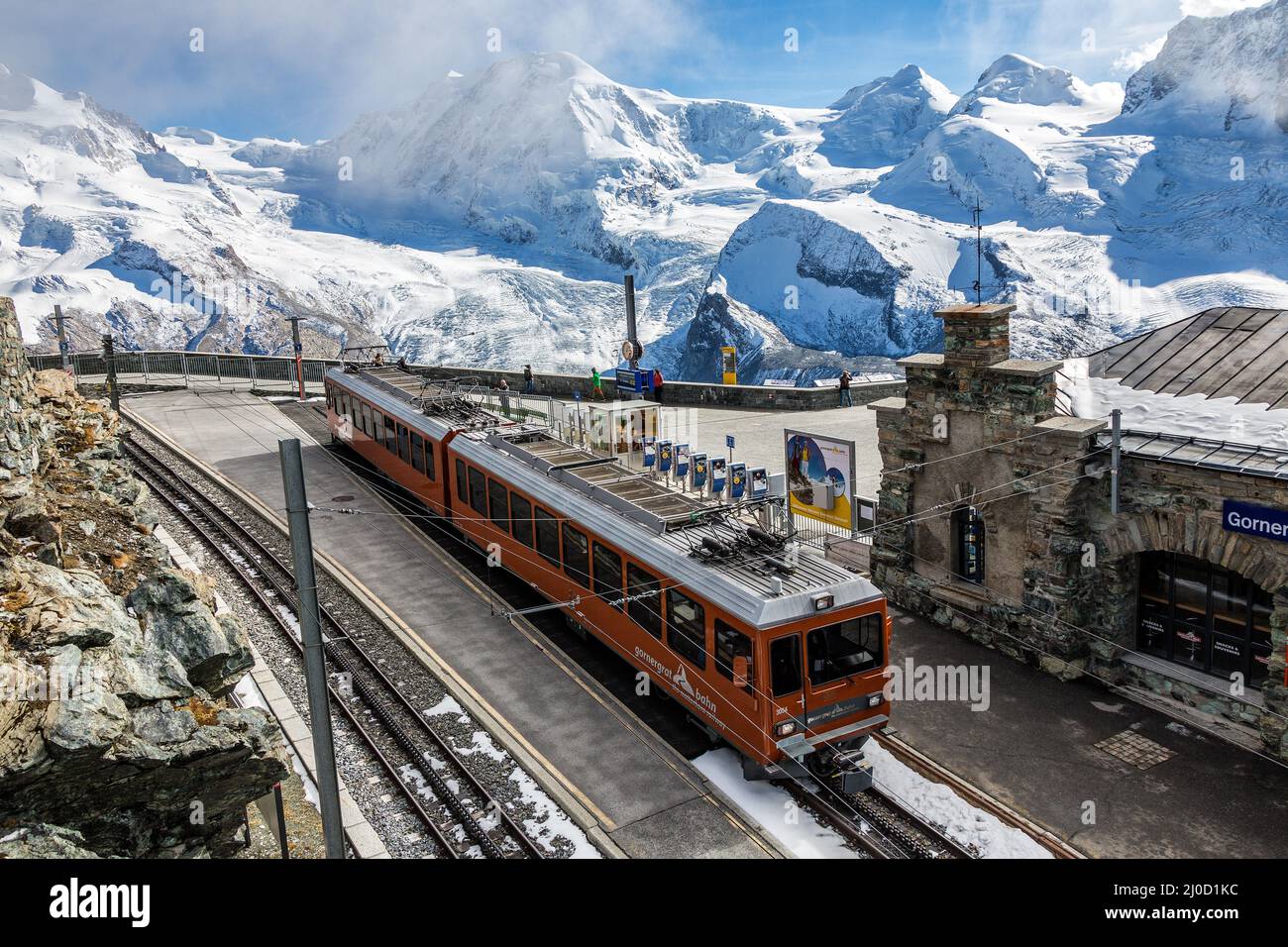Gornergrat Railway - Zermatt Stock Photo - Alamy