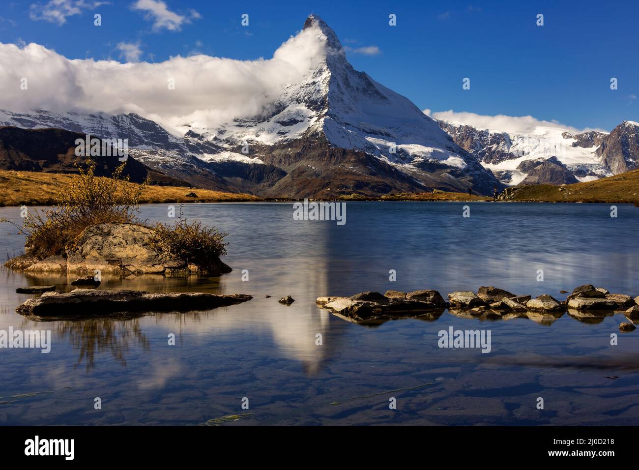 Zermatt - Matterhorn - Stellisee Stock Photo - Alamy