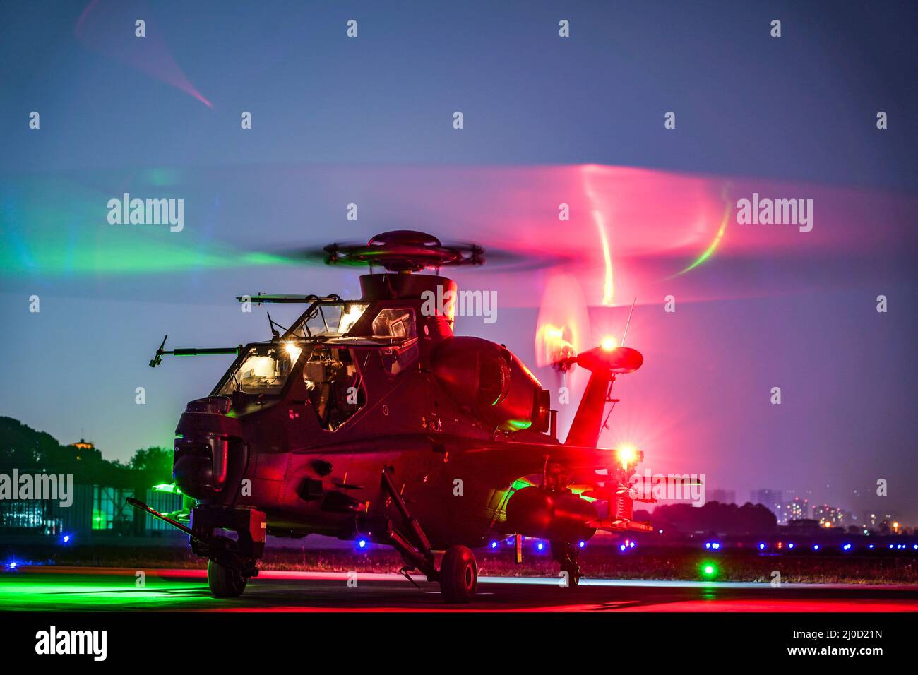 Helicopter night training Stock Photo - Alamy