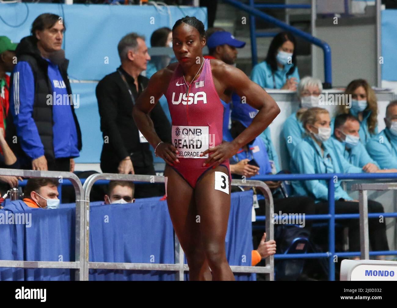Belgrade, Serbia. 18th Mar, 2022. Jessica Beard of USA Heats 400 M ...