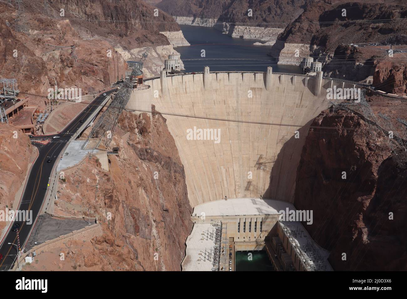 Dam in a canyon at the Nevada and Arizona state border Stock Photo - Alamy