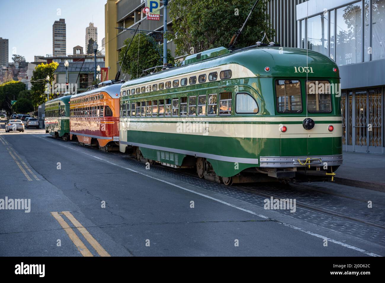 Trolley bus, San Francisco Stock Photo - Alamy