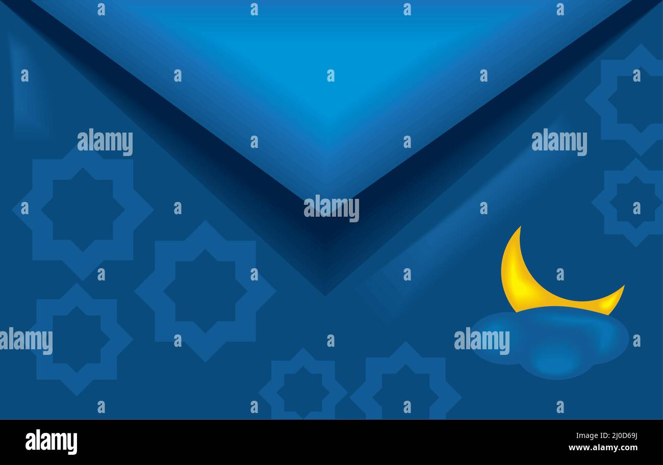 blue envelope with moon Stock Vector Image & Art - Alamy