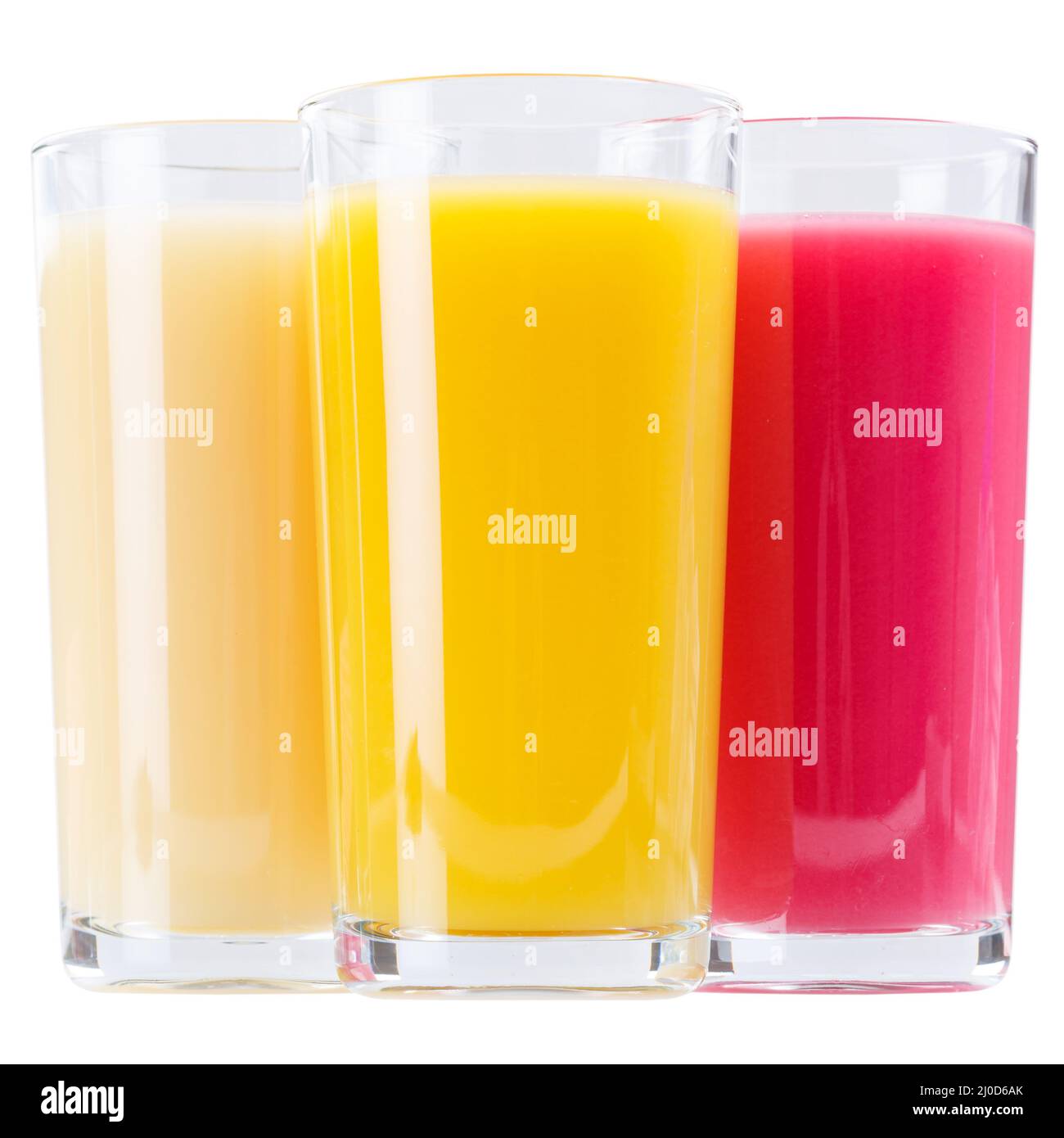 Juice in glass fruit juice square isolated cropped clipping Stock Photo ...