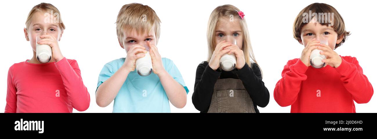 Children get milk hi-res stock photography and images - Alamy