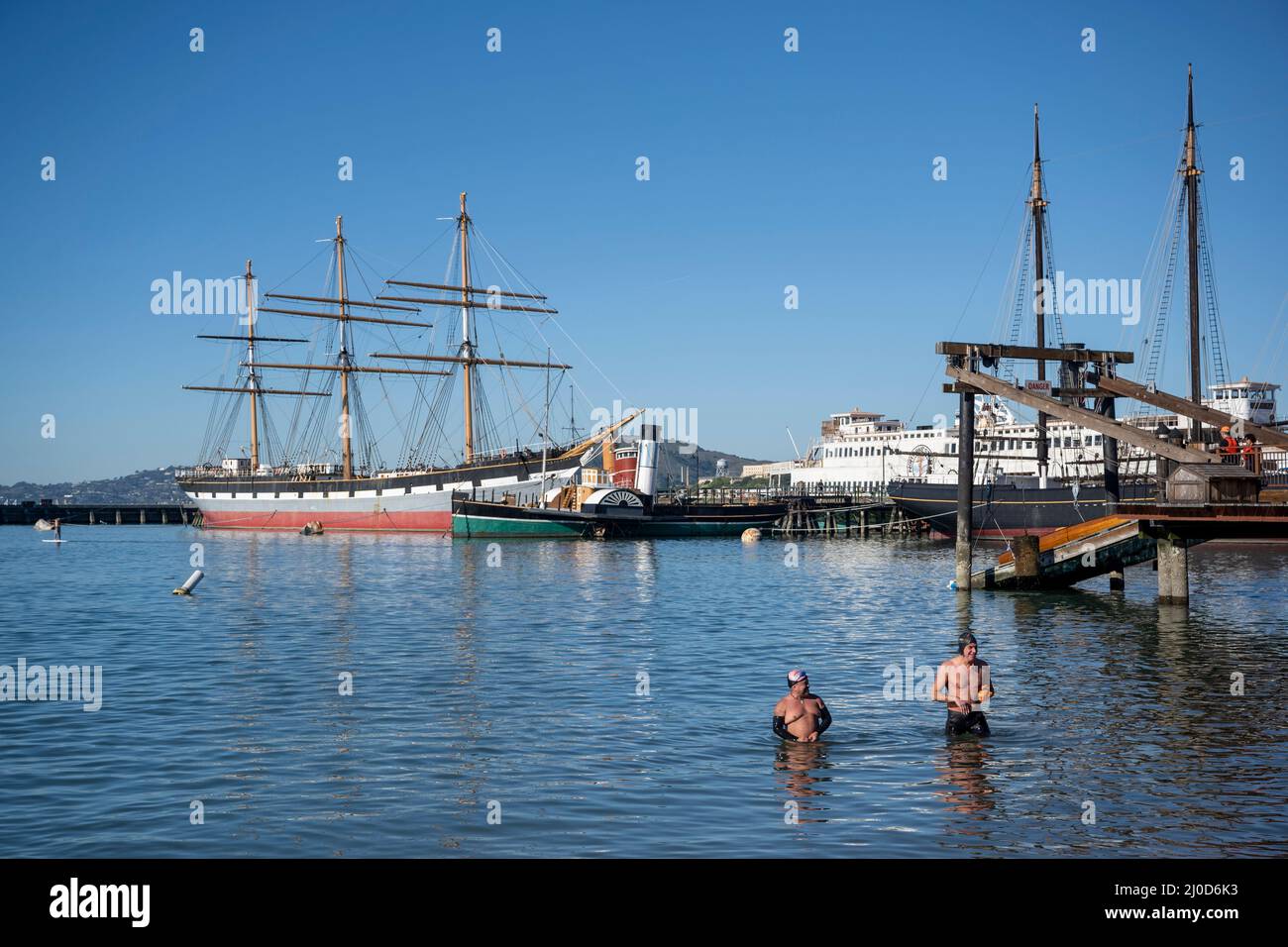 Balclutha tall ship moored in San Francisco Stock Photo - Alamy