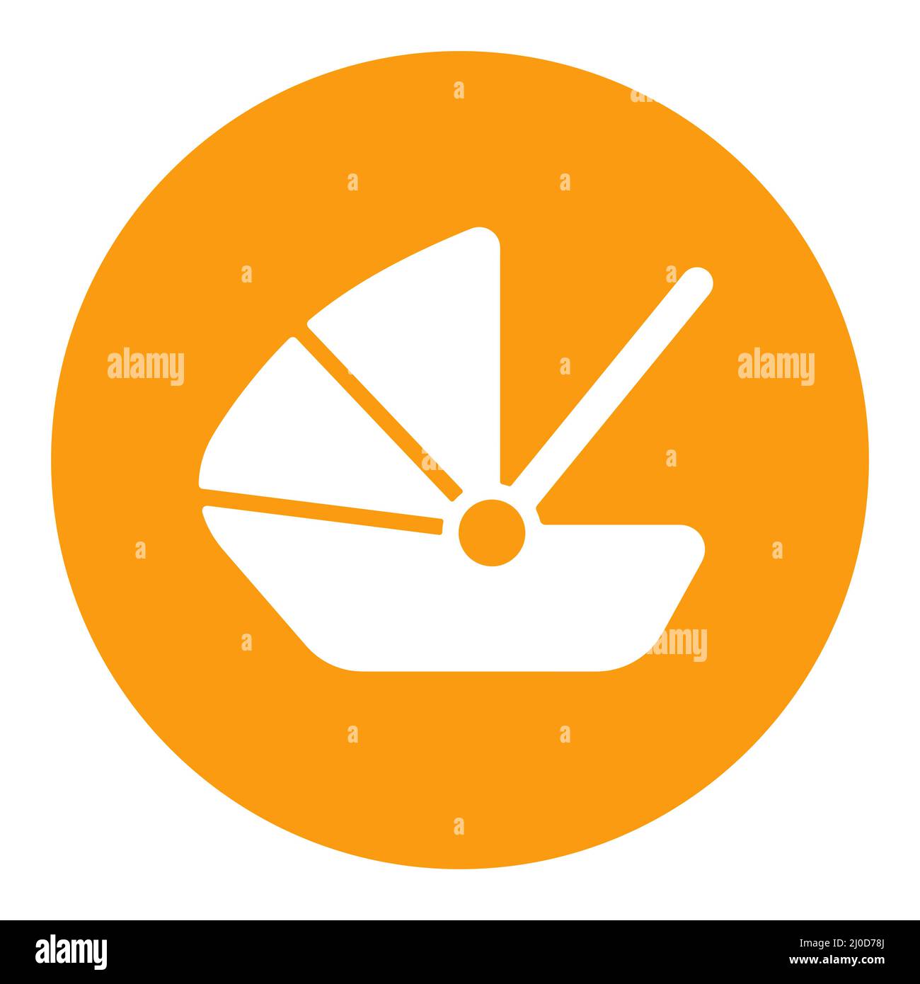 Carrycot baby vector glyph icon. Graph symbol for children and newborn ...