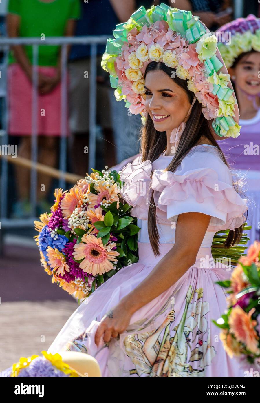 Madeira Flower Festival Dancers Stock Photo - Alamy