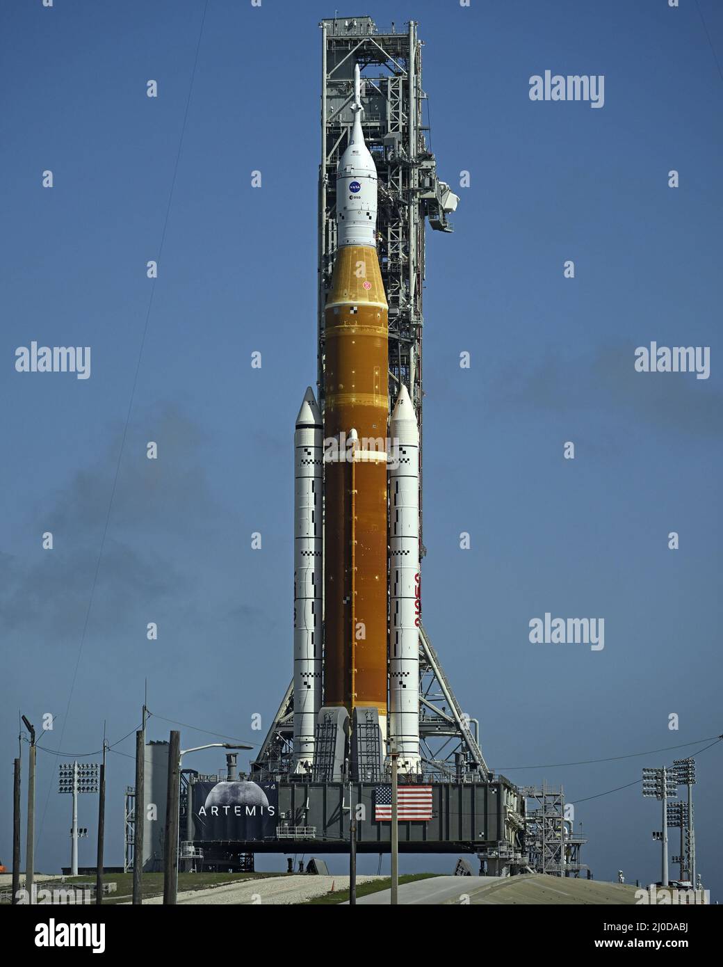 Kennedy Space Center, USA. 18th Mar, 2022. NASA's Space Launch System ...