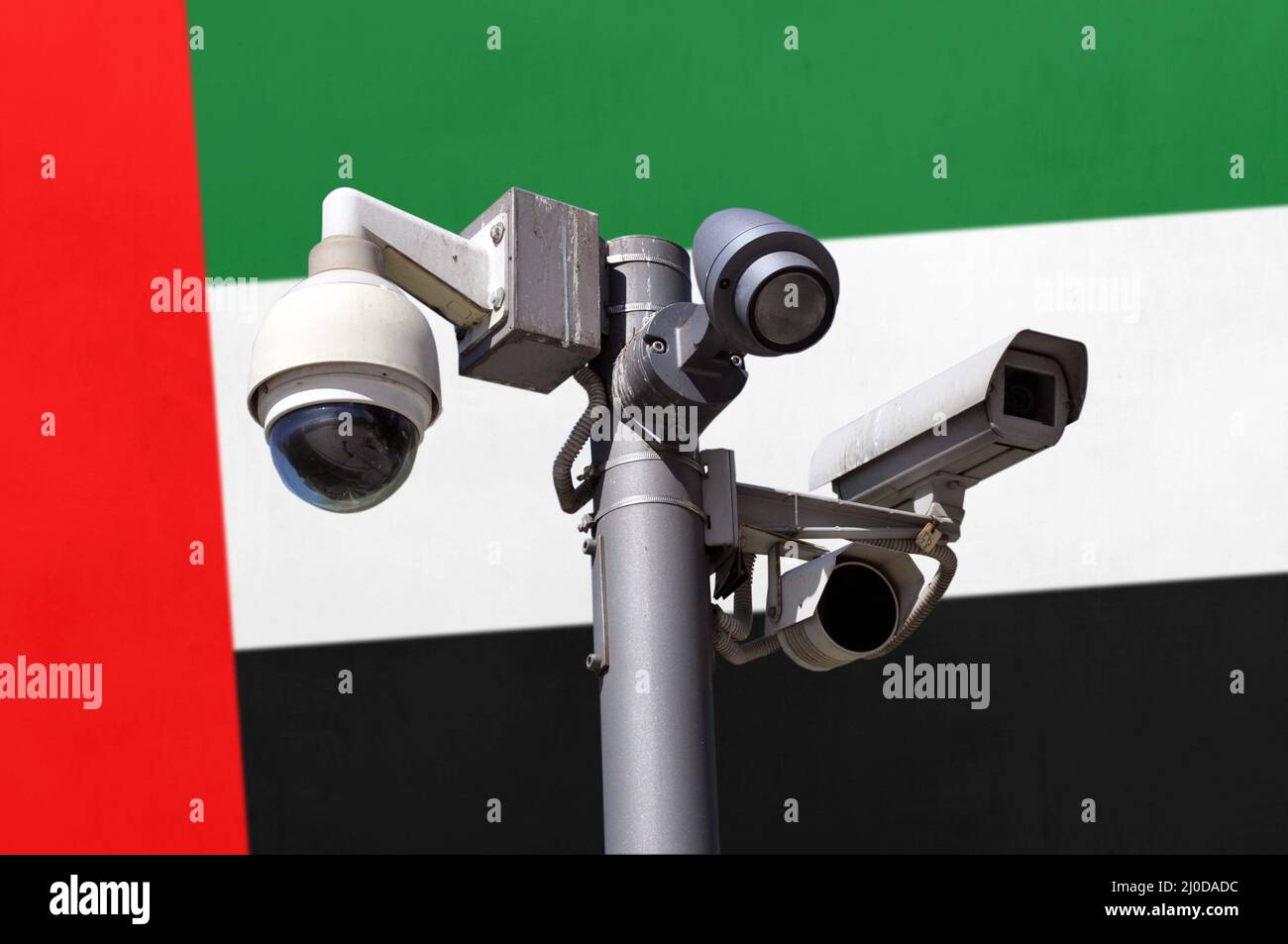 Closed circuit camera Multi-angle CCTV system against the background of ...