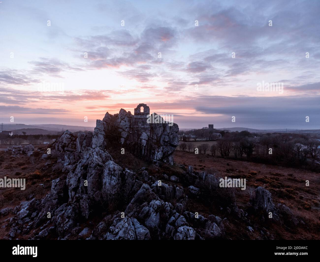 Roche rock cornwall England uk Stock Photo - Alamy