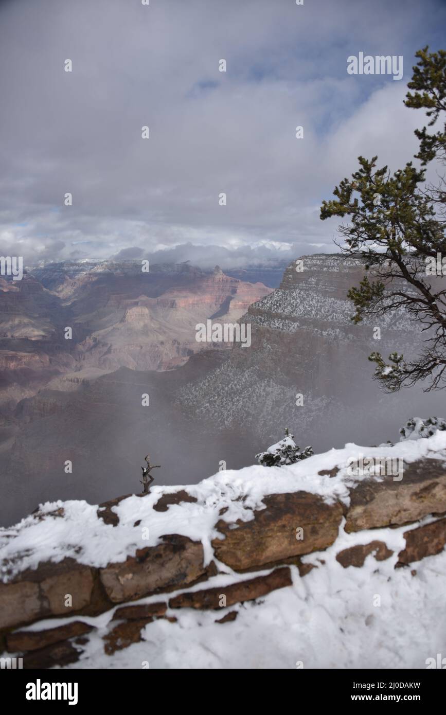 Grand Canyon, AZ., U.S.A. 12/30-31& 1/1/2022. Grand Canyon National ...